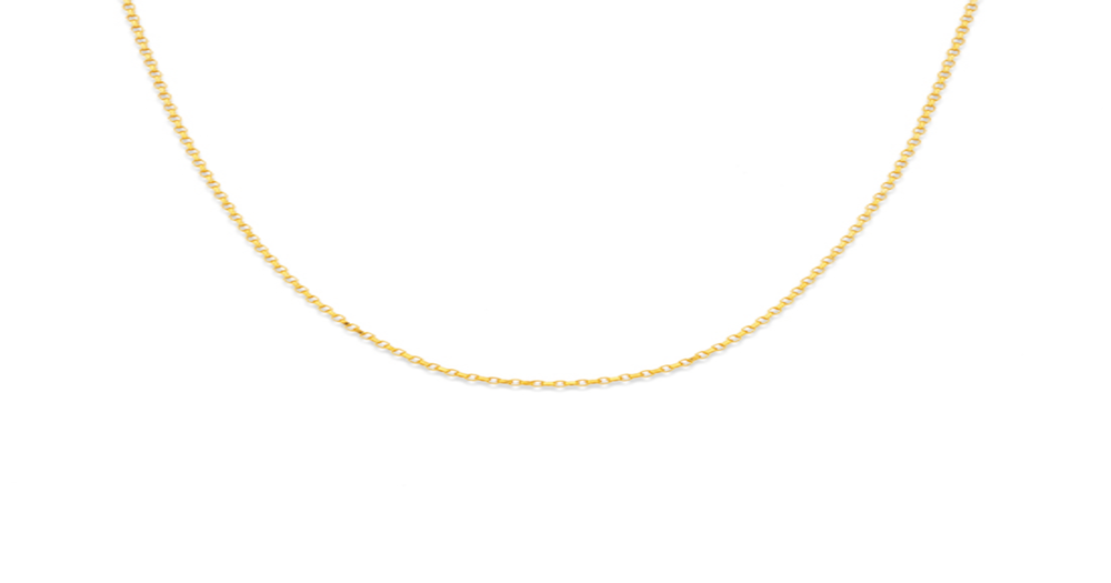 9ct, 45cm Solid Round Belcher Chain | Goldmark (NZ)