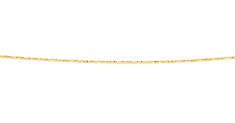 9ct, 50cm Solid Trace Chain | Goldmark (NZ)
