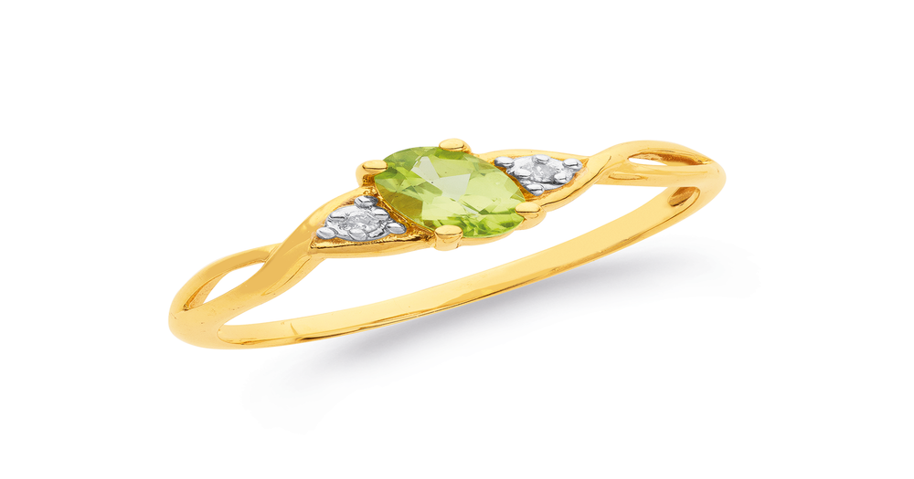 9ct, Diamond Crossover Ring | Goldmark (NZ)