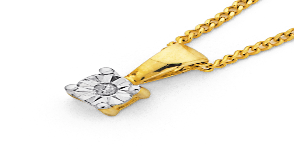9ct, Diamond Pendant | Goldmark (NZ)