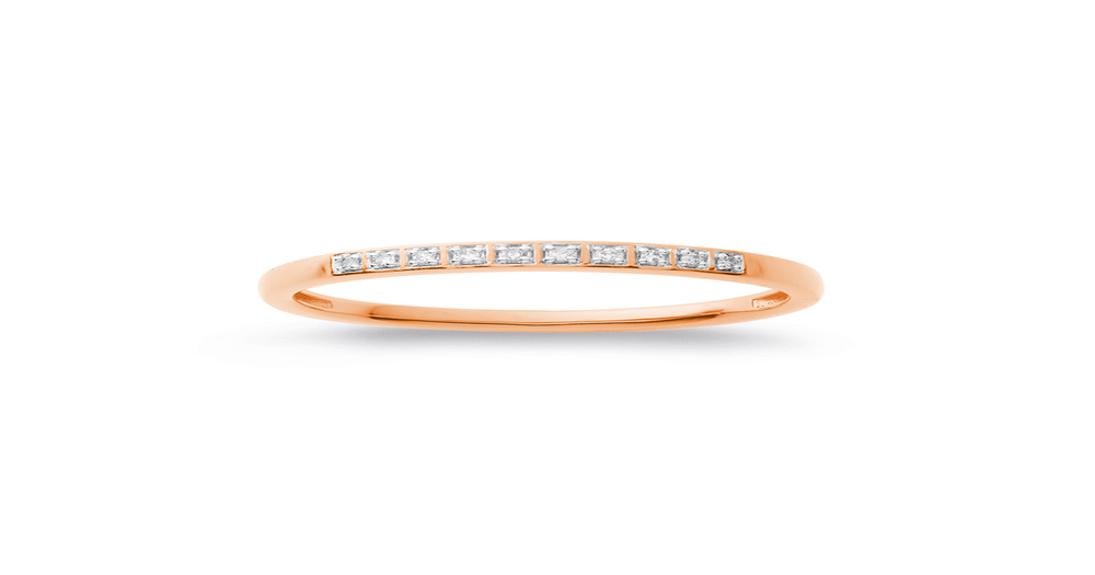 9ct Rose Gold Diamond Ring | Goldmark (NZ)