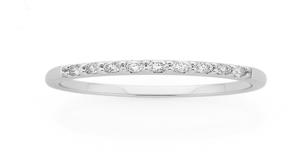 9ct White Gold, Diamond Ring Tdw=.25ct | Goldmark (NZ)