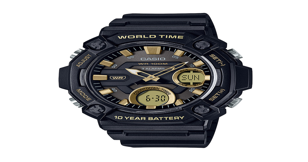 Casio Analog-digital Watch Aeq120w-9a in Black | Goldmark (NZ)