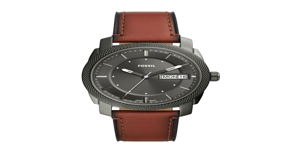 Fossil Machine Watch in Grey | Goldmark (NZ)