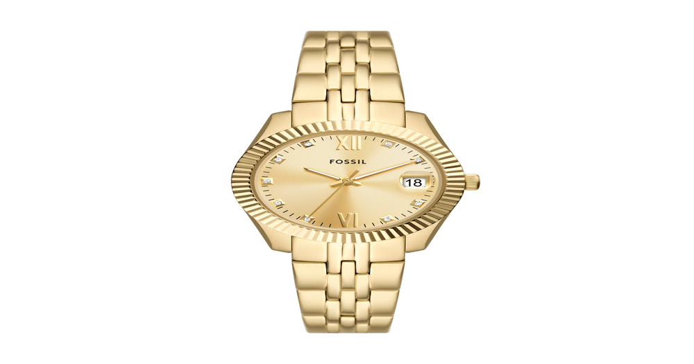 Fossil Scarlette Ladies Watch in Gold | Goldmark (NZ)