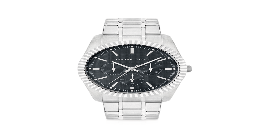 Laidlaw + Leeds Adam Men's Blue Dial Watch in Silver | Goldmark (NZ)