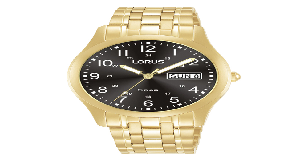 Lorus Men's Watch Rxn76dx-9 in Gold | Goldmark (NZ)
