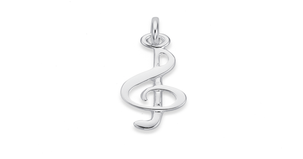 Silver Treble Clef Charm | Goldmark (NZ)