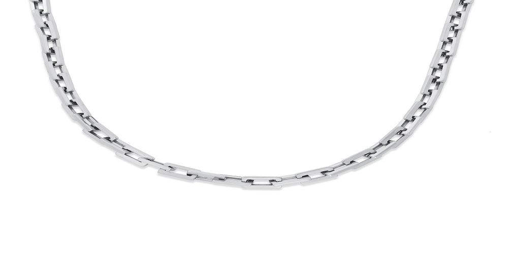 Stainless Steel Chisel Square Cable Chain | Goldmark (NZ)
