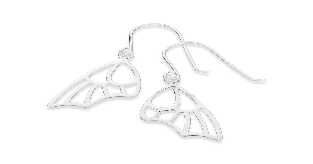 Sterling Silver Butterfly Wing Earrings | Goldmark (NZ)