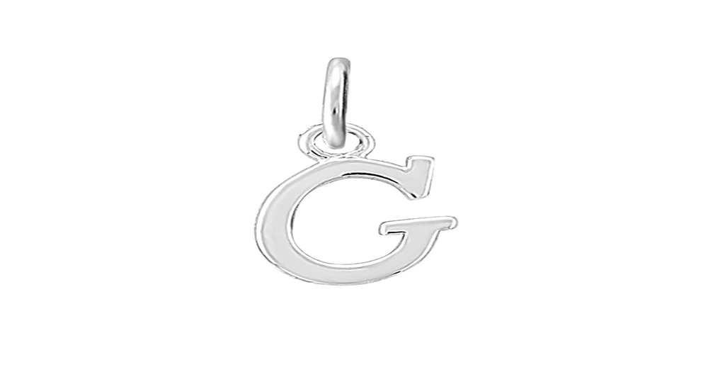Sterling Silver Mini Letter G Pendant | Goldmark (NZ)