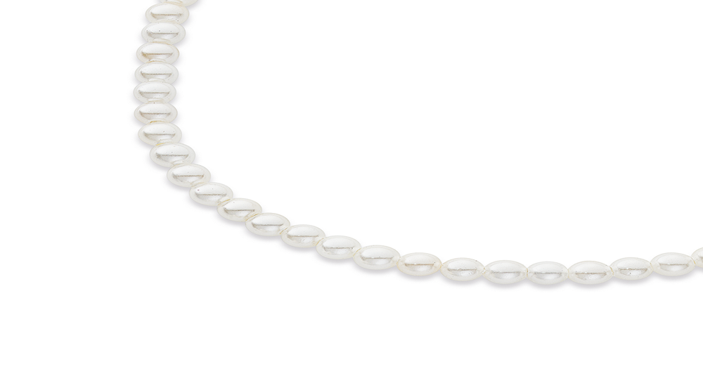 Sterling Silver Mini Pearl Strand Necklace in White | Goldmark (NZ)