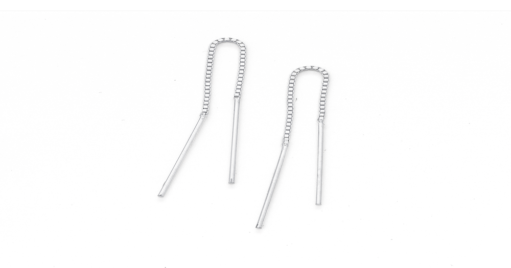 Sterling Silver Thread Earrings | Goldmark (NZ)